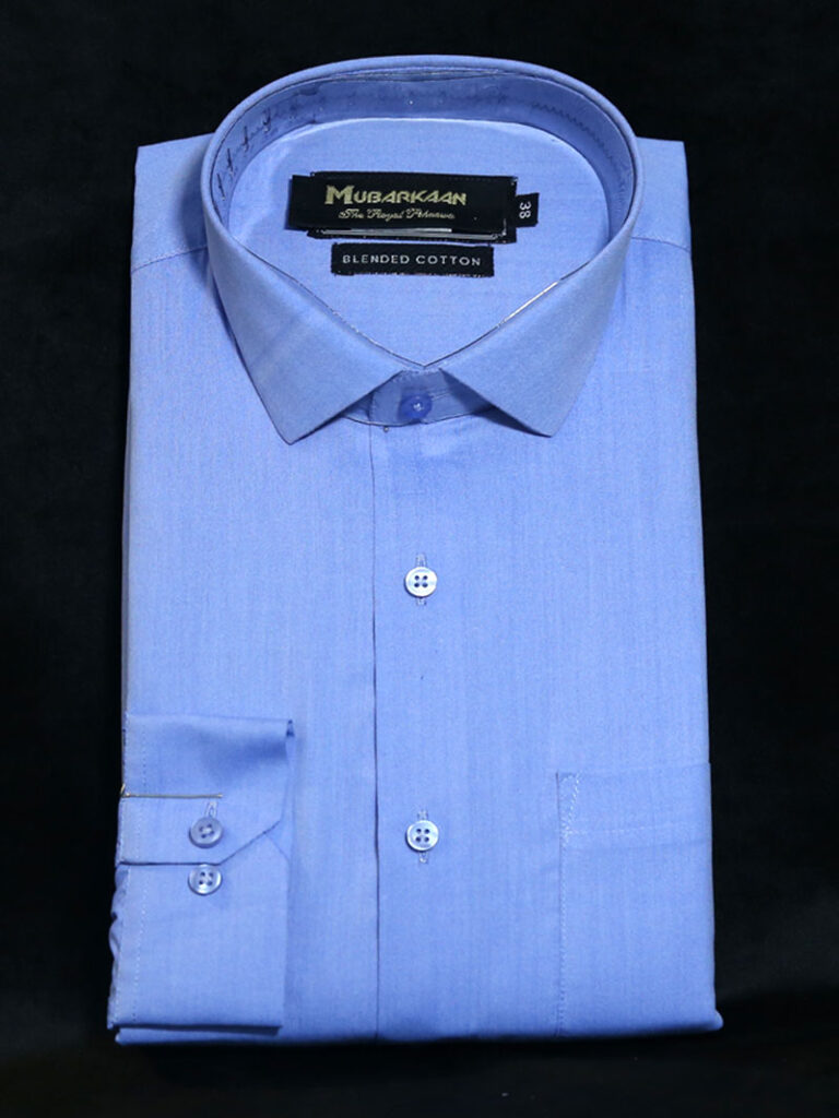 Blue Formal Shirt | Mubarkaan Store