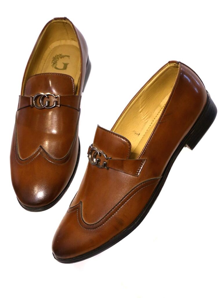 Tan Formal Men Loafers | Mubarkaan Store